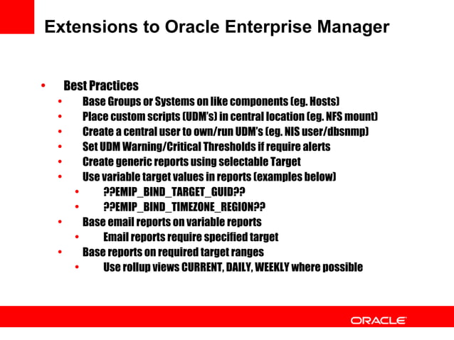 Extending oracle tools final | PPT