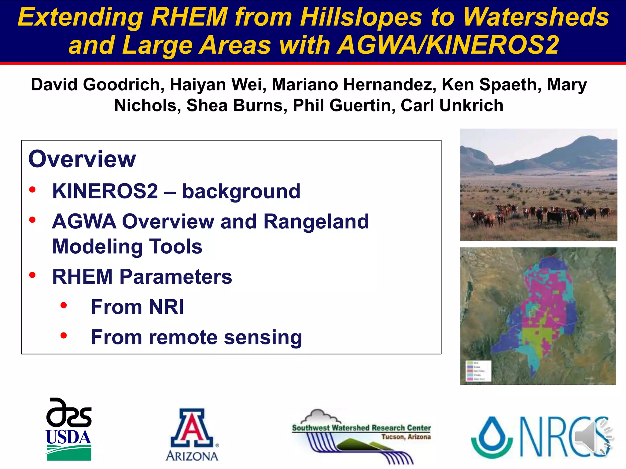 Extending rhem from hillslopes to watersheds | PPTX