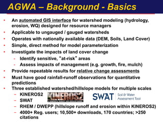 Extending rhem from hillslopes to watersheds | PPTX
