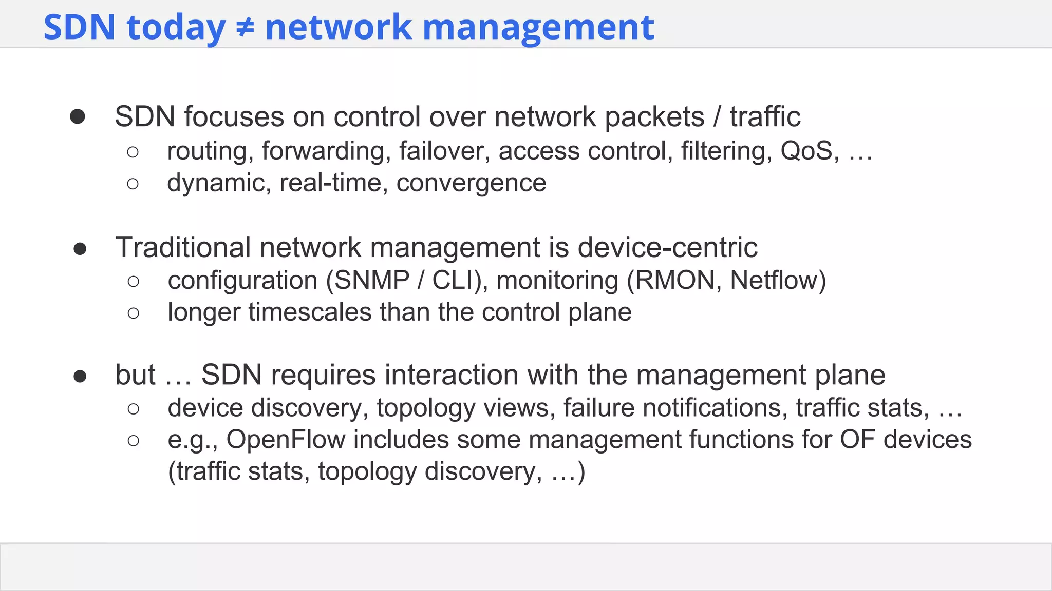 Extending SDN beyond the control plane | PPT