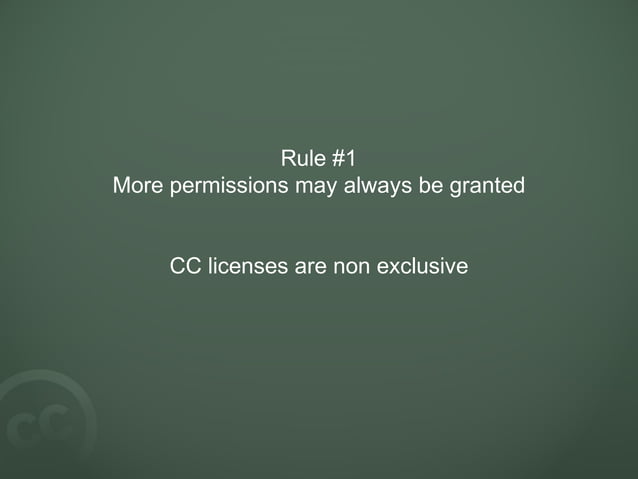 Extending the Creative Commons license suite | PPT