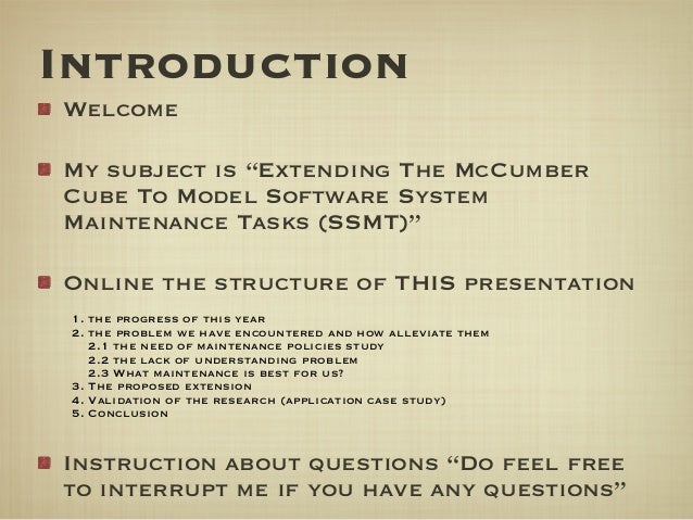 Extending The Mccumber Cube To Model Software System Maintenance Tasks