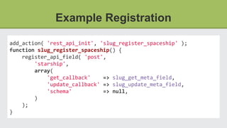 Extending the WordPress REST API - Josh Pollock | PPT