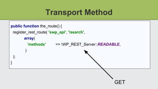 Extending the WordPress REST API - Josh Pollock | PPT