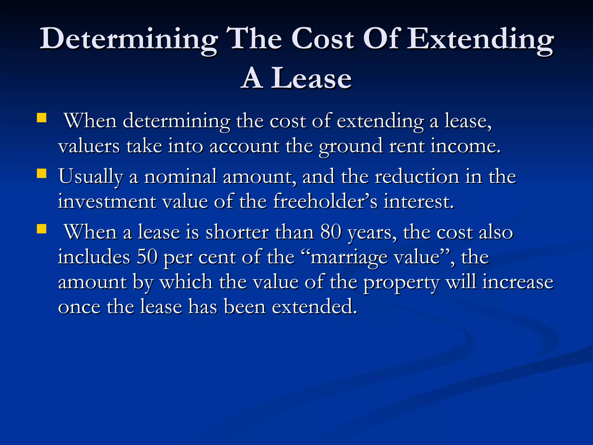 Extending your lease | PPT
