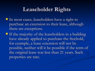 Extending your lease | PPT