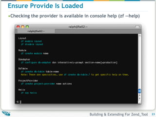 Extending Zend_Tool | KEY