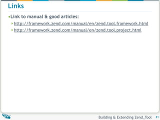 Extending Zend_Tool | PPT