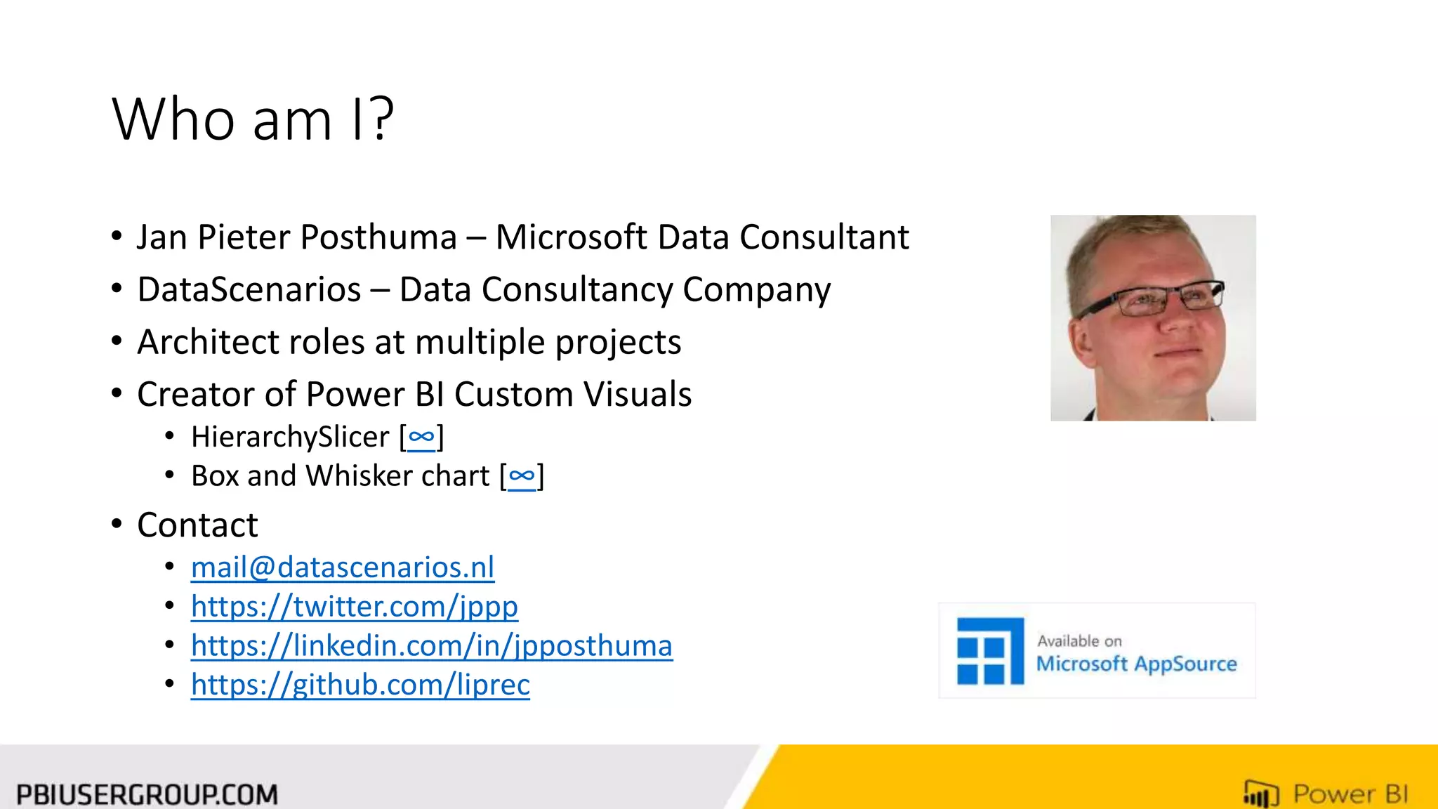 Extending Power BI With Your Own Custom Visual | PPTX