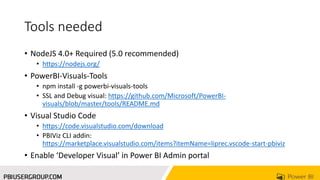 Extending Power BI With Your Own Custom Visual | PPTX