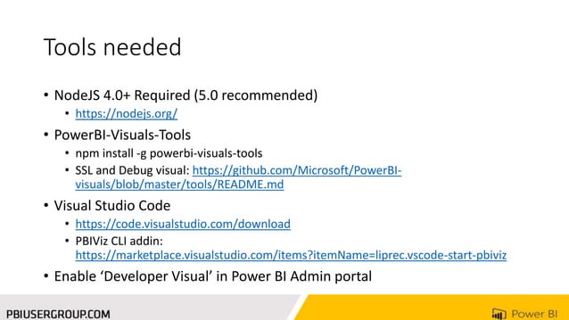 Extending Power BI With Your Own Custom Visual | PPT