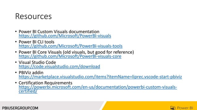 Extending Power BI With Your Own Custom Visual | PPT