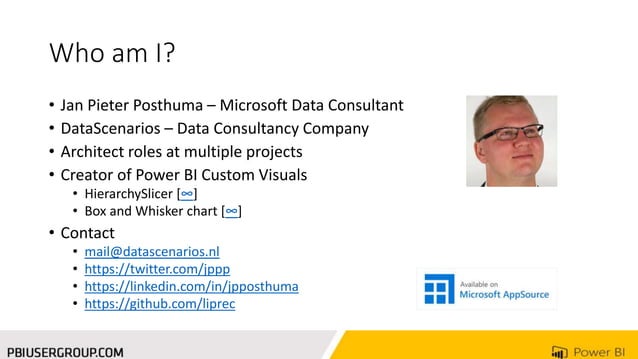 Extending Power BI With Your Own Custom Visual | PPT