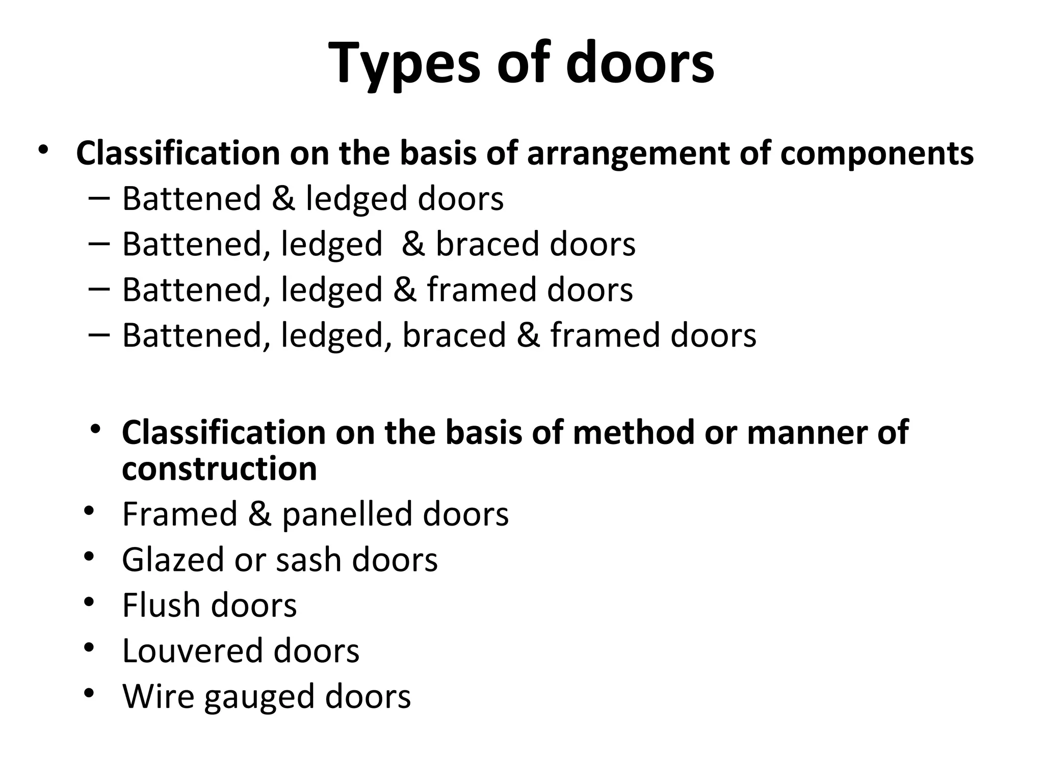 Doors and windows | PPT