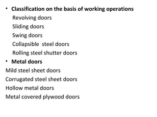 Doors and windows | PPT