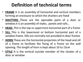Doors and windows | PPT