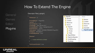 West Coast DevCon 2014: Extensibility in UE4 - Customizing Your Games and the Editor | PPTX ...