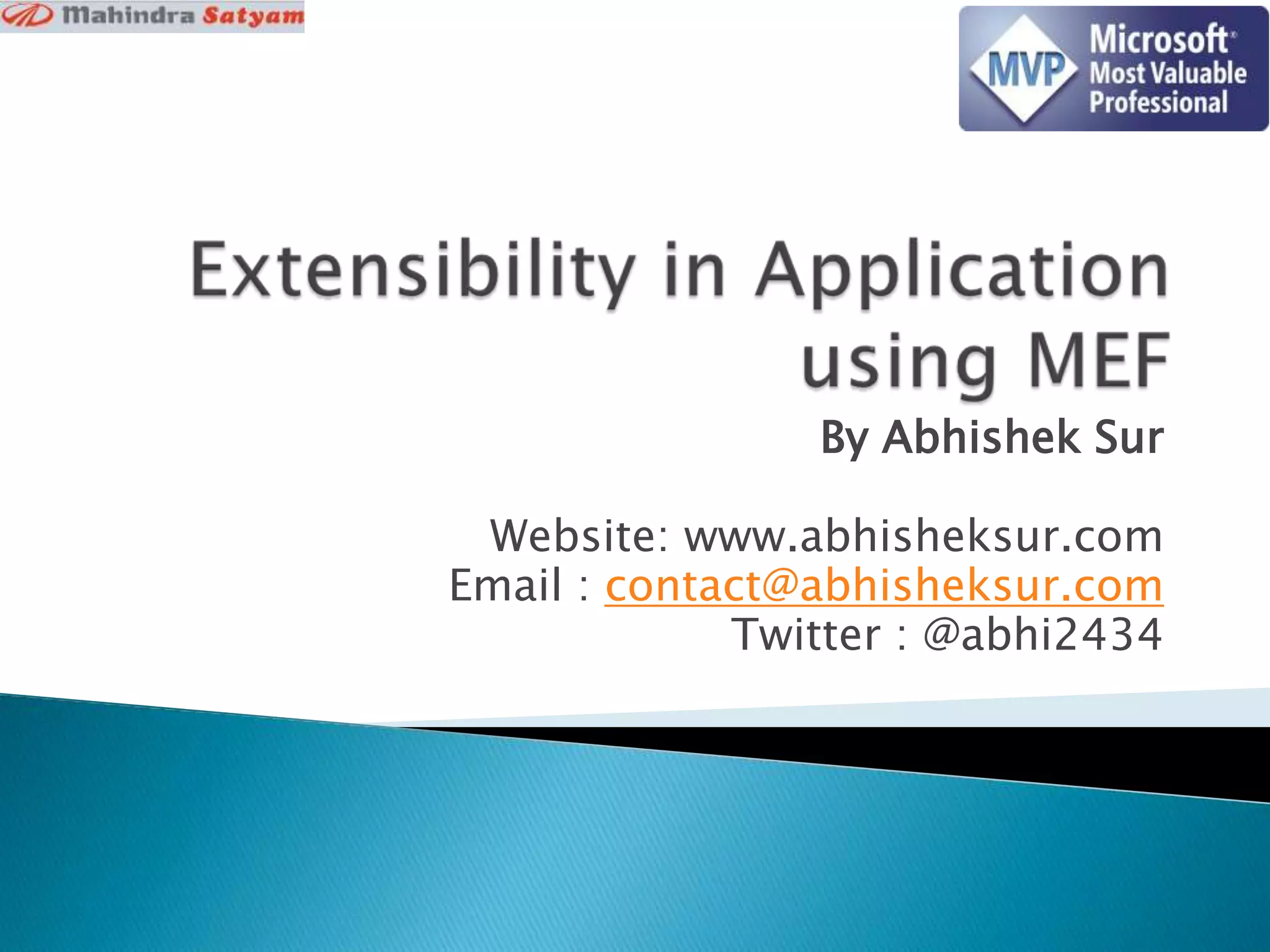 Extensibility in application | PPTX