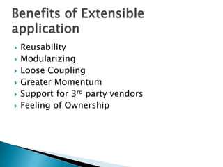 Extensibility in application | PPTX