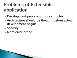 Extensibility in application | PPTX