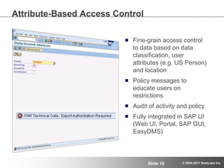 Extensible Authorization for SAP Applications Webinar | PPT