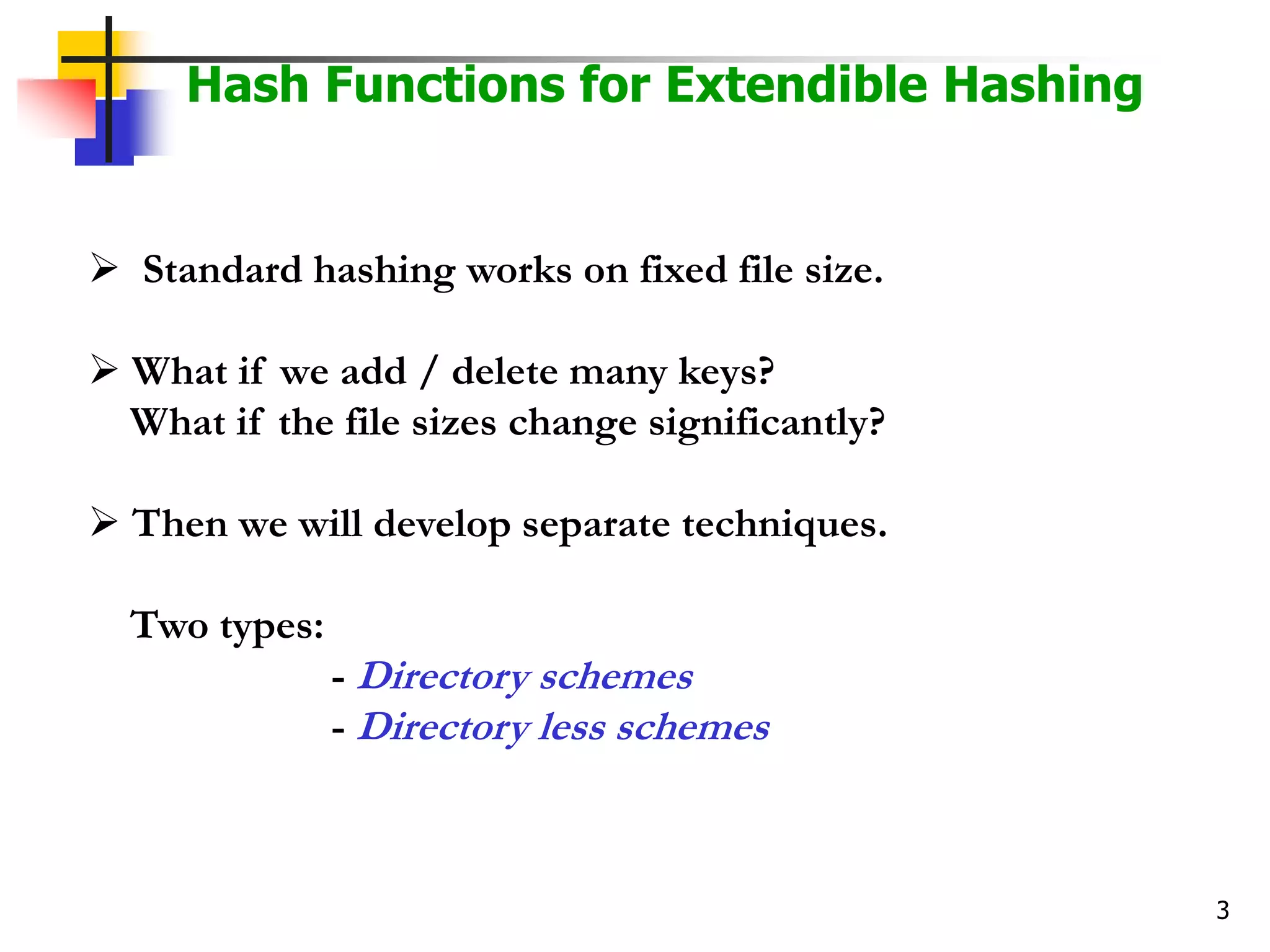 Extensible hashing | PPT