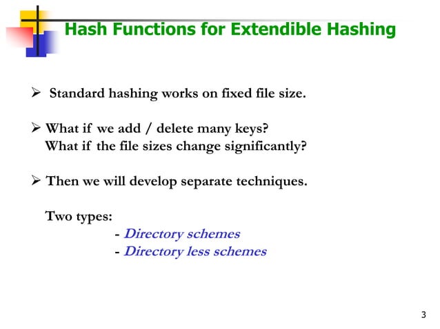 Extensible hashing | PPT