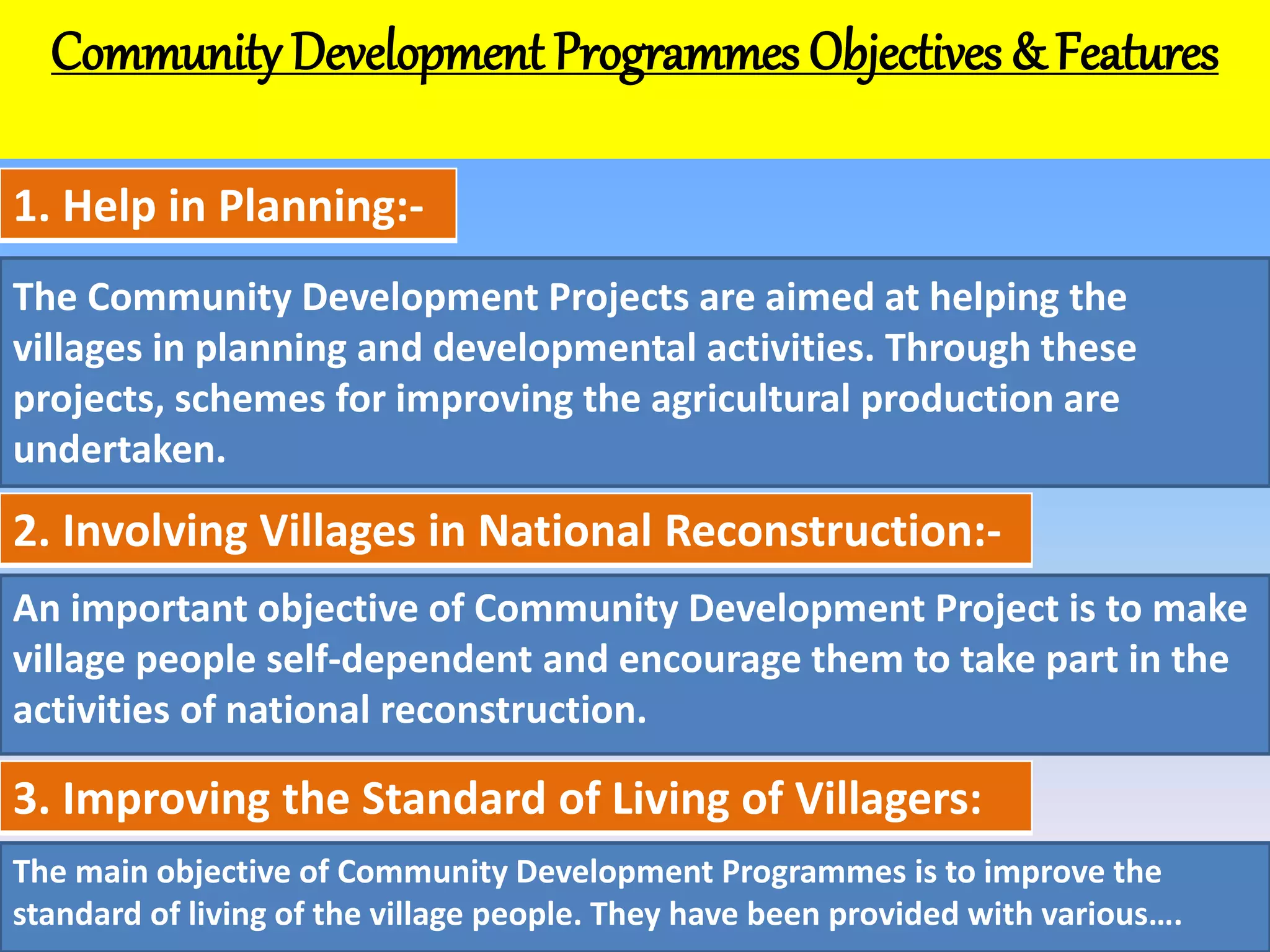 community development Programme (CDP) in rural development | PPTX