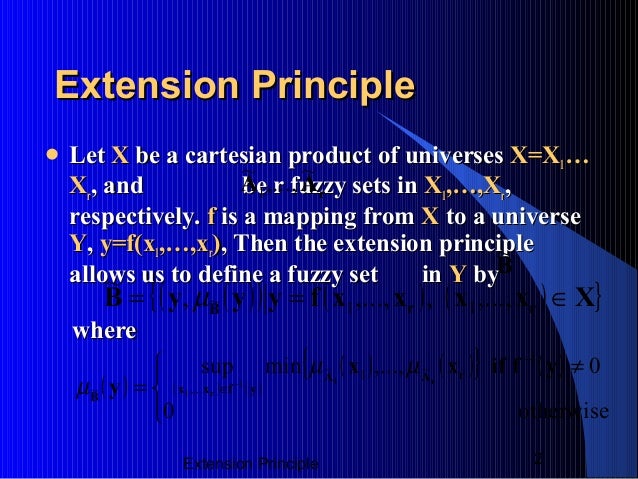 Extension principle