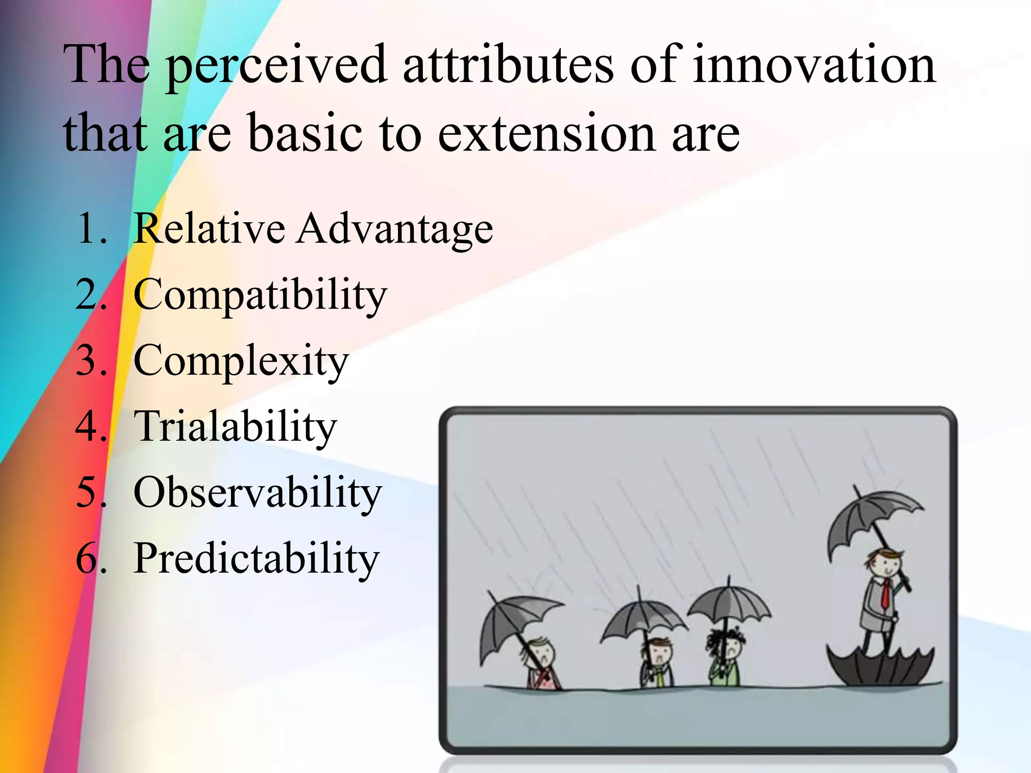 perceived attributes of innovation | PPTX