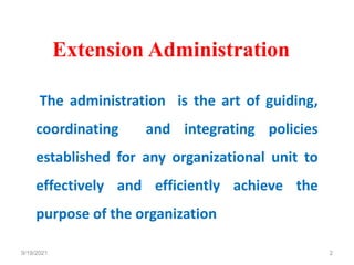Extension administration | PPTX