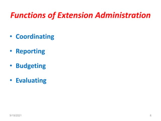 Extension administration | PPTX