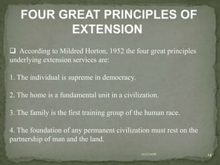 Extension education | PPTX