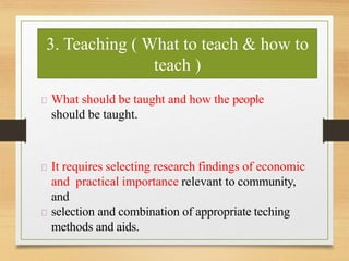 Extension education process | PPTX