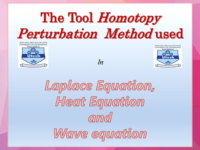 Homotopy Perturbation Method | PPTX