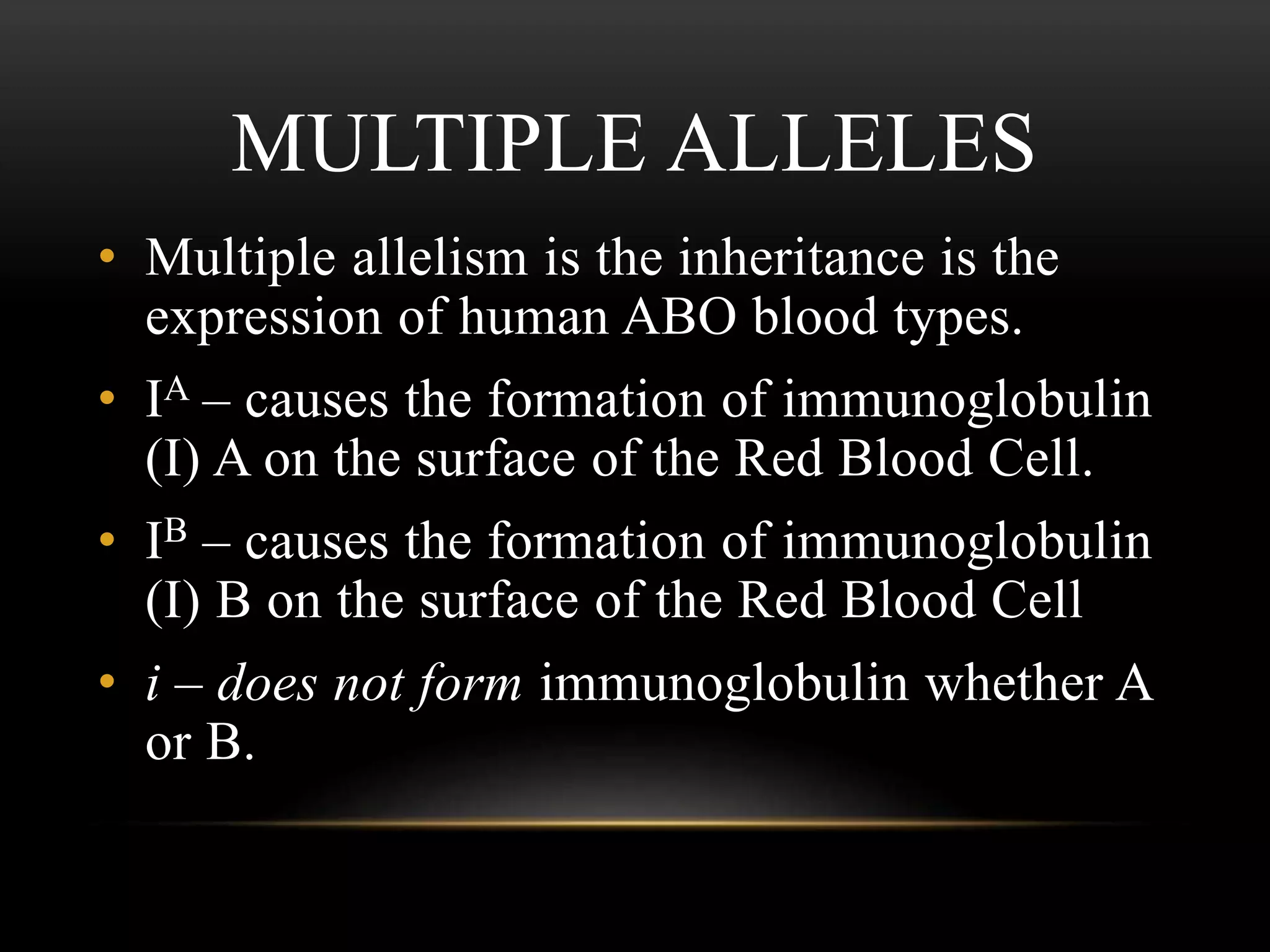 Extension of mendelian inheritance | PPTX