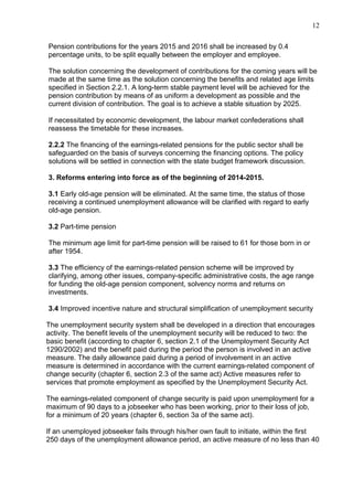 Agreement concerning extension of work careers in Finland | PDF ...