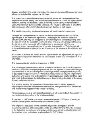 Agreement concerning extension of work careers in Finland | PDF