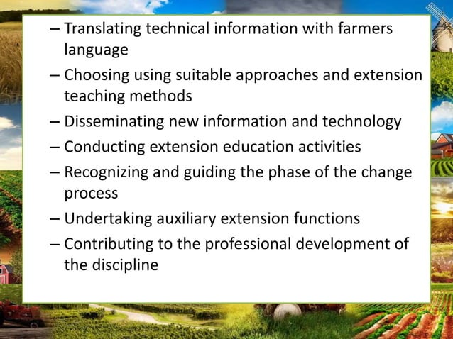 Agriculture Extension and Communication ver1.2 | PPTX | Agriculture ...