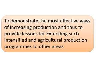 agricultural development programmes | PPTX