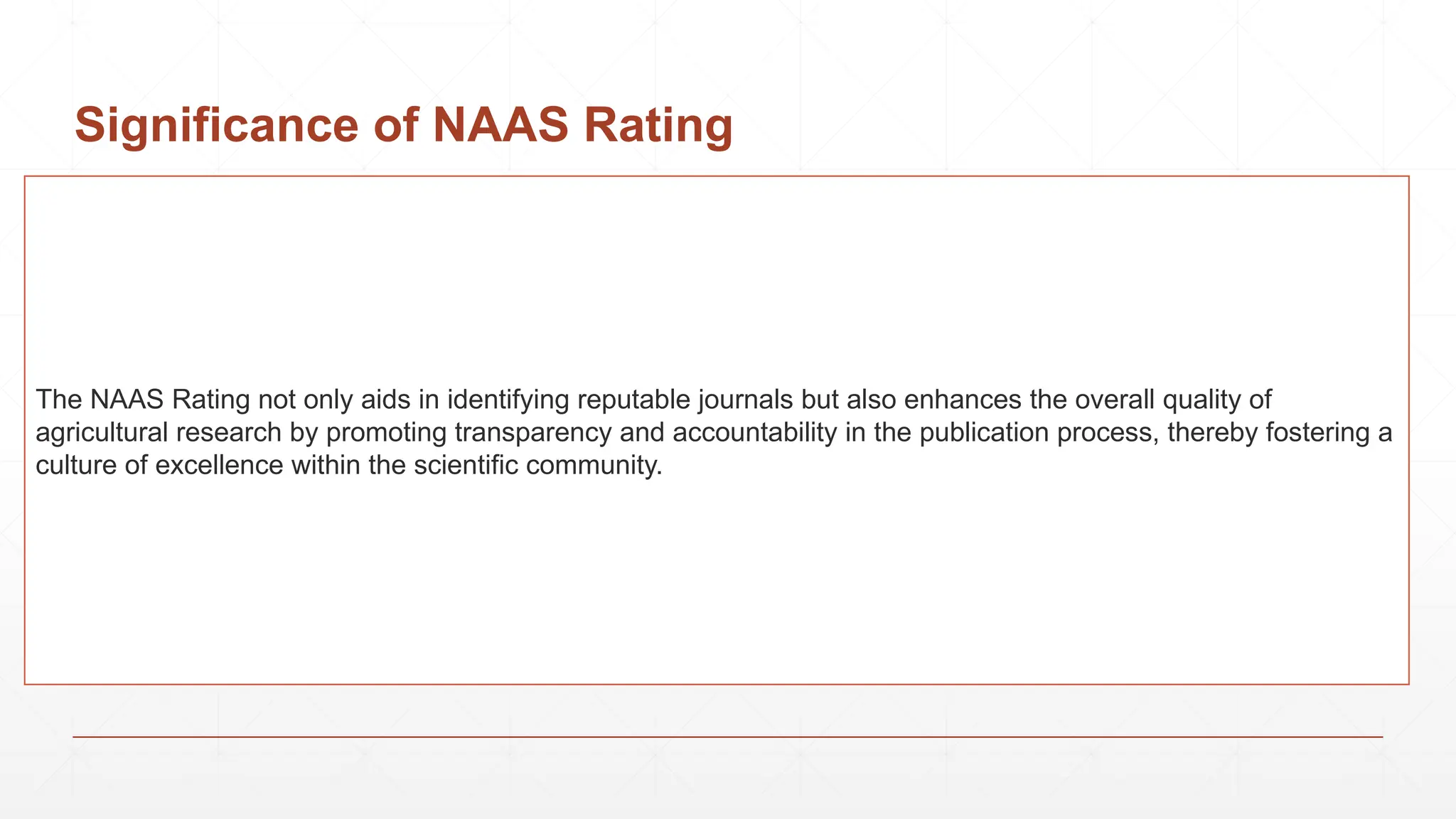 EXTENSION PRESENTATION NASS IMPACT FACTOR AND H INDEX.pptx