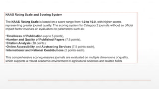 EXTENSION PRESENTATION NASS IMPACT FACTOR AND H INDEX.pptx