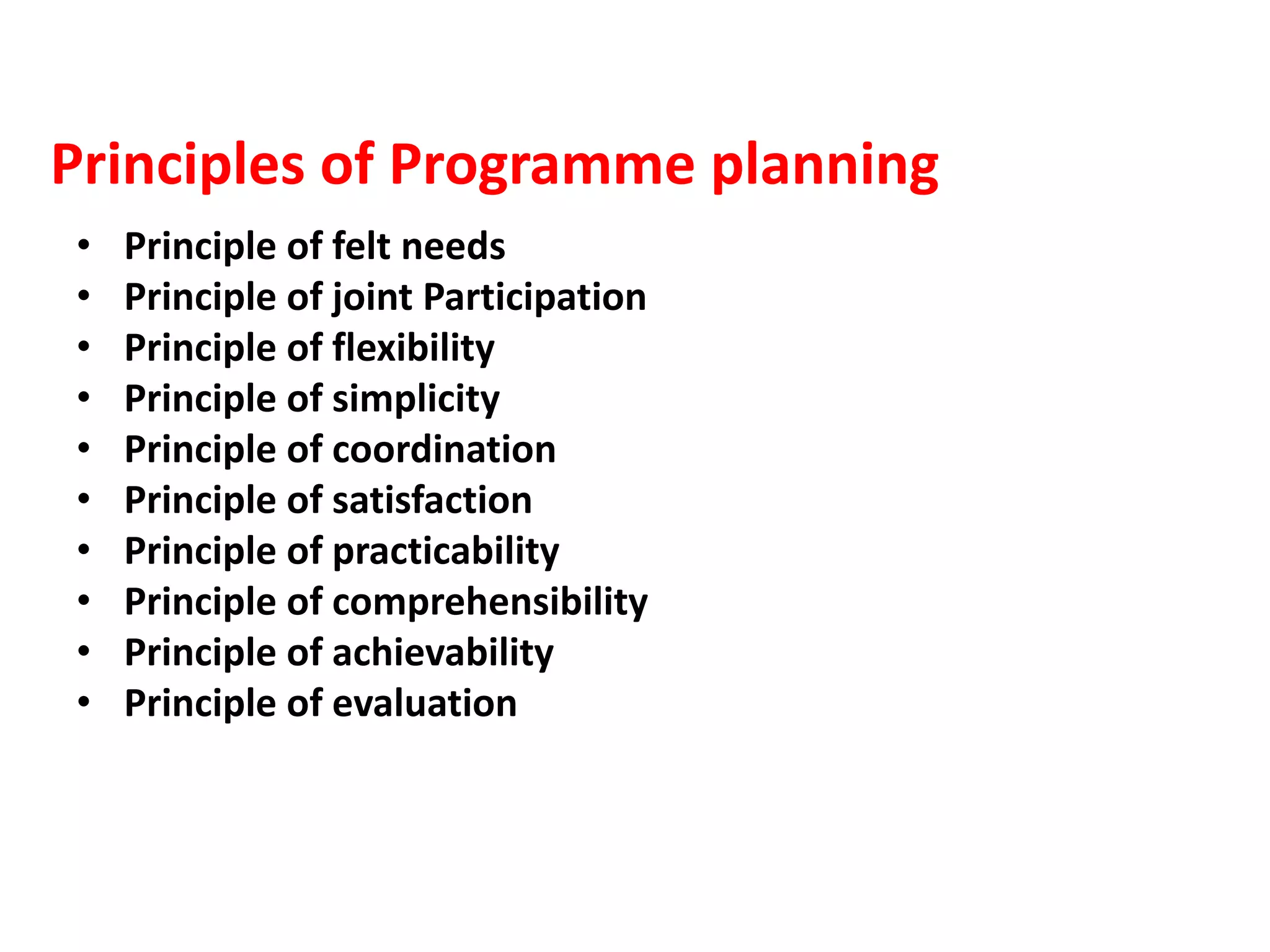 Extension programme planning | PPTX