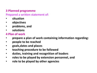 Extension programme planning | PPTX