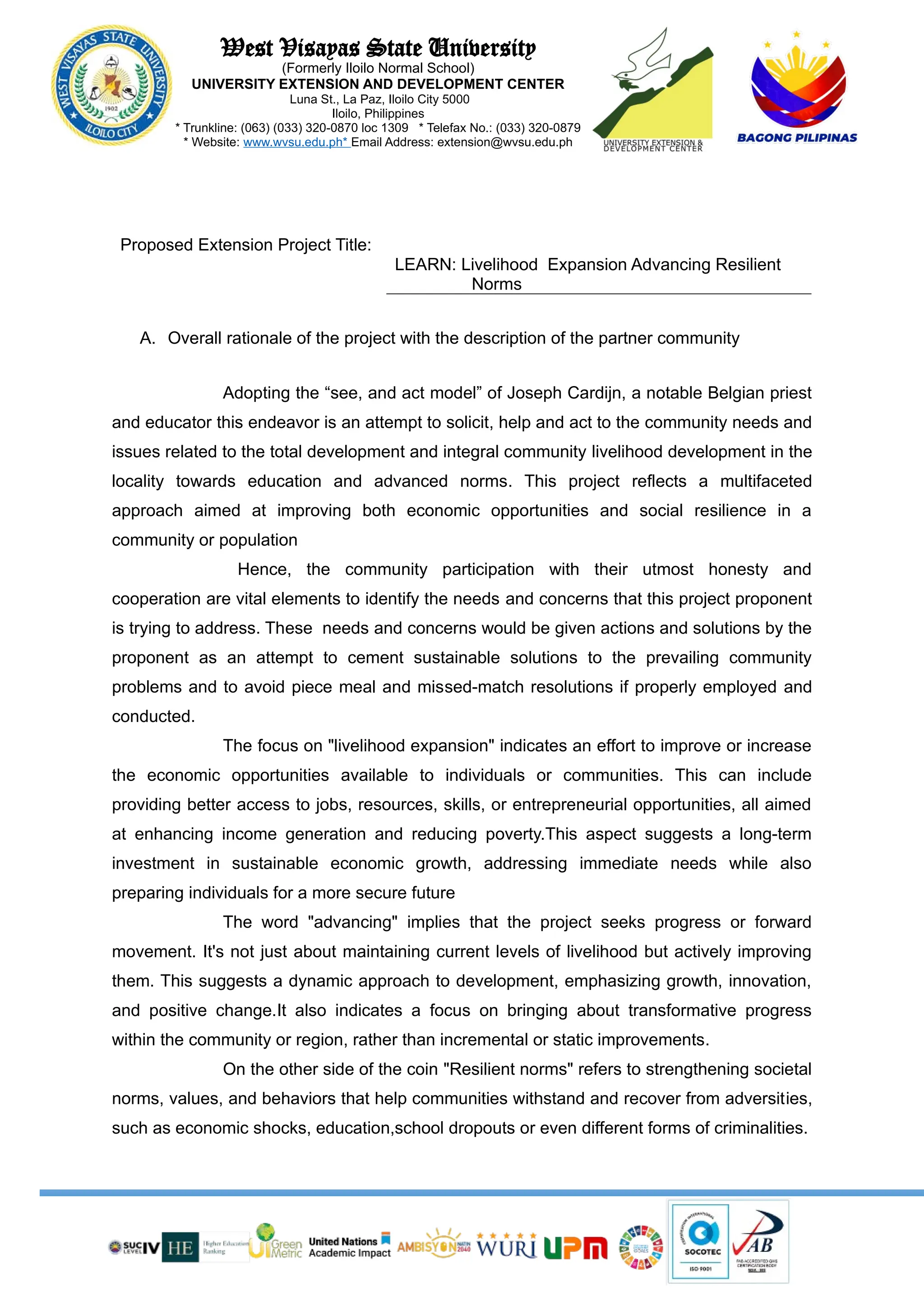 EXTENSION PROJECT PROPOSAL- NEW SITE, NASLO, POTOTAN.docx