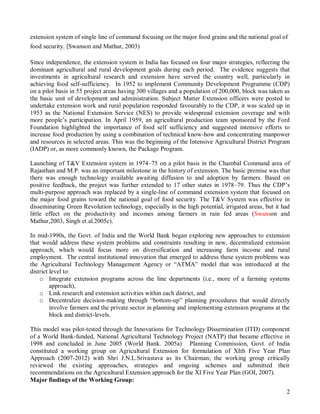 Extension reforms and innovations in technology disseminat… | PDF