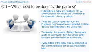 Extensions of Time - Contract Management | PPTX