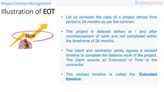 Extensions of Time - Contract Management | PPTX