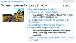 Extensions of Time - Contract Management | PPTX