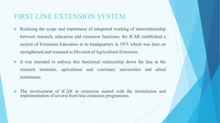 Extension system in India | PPTX